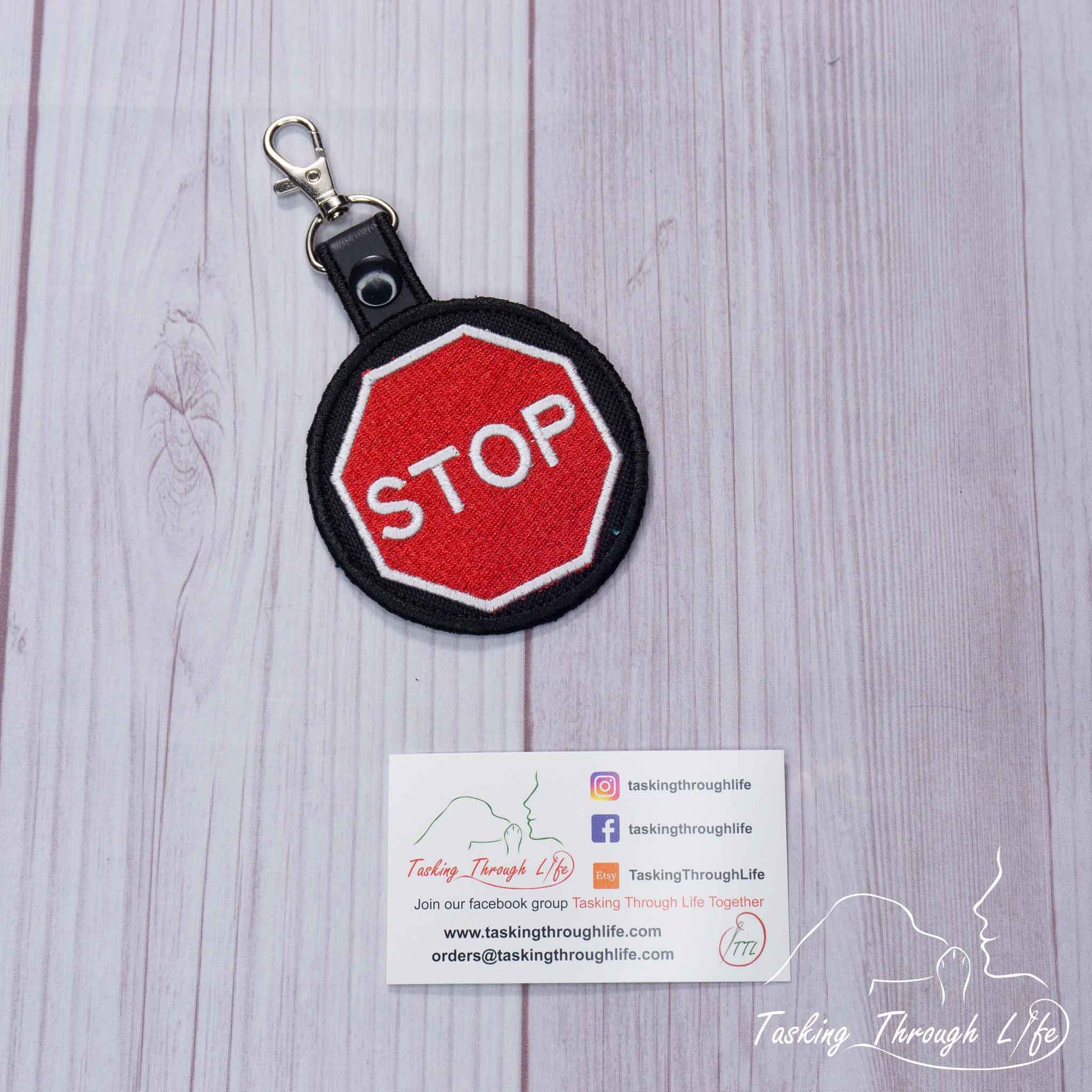 Premade Patch Tab - Stop Sign P1 – Tasking Through LIfe