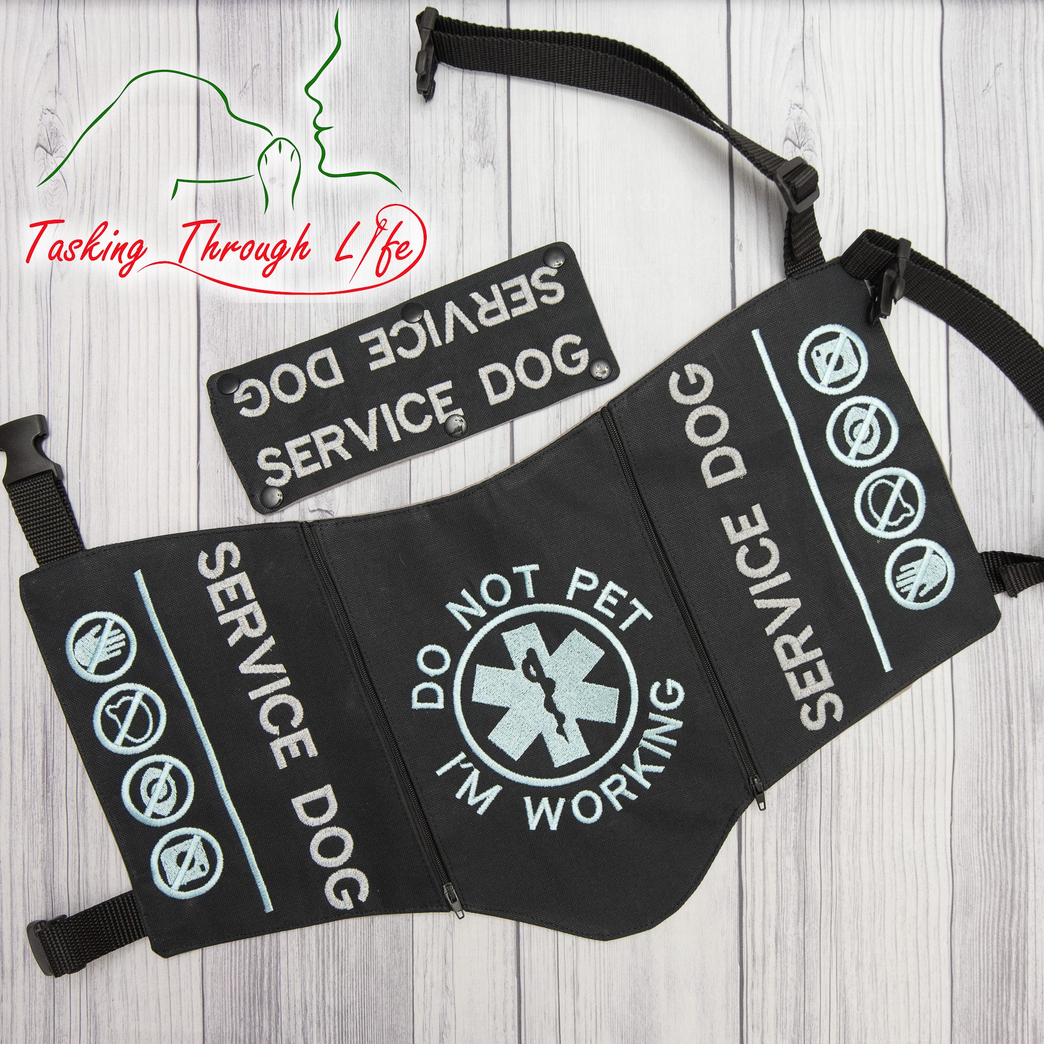 Click her for custom VEST orders - Custom Service Dog Vest, custom embroidered, service dog gear ...